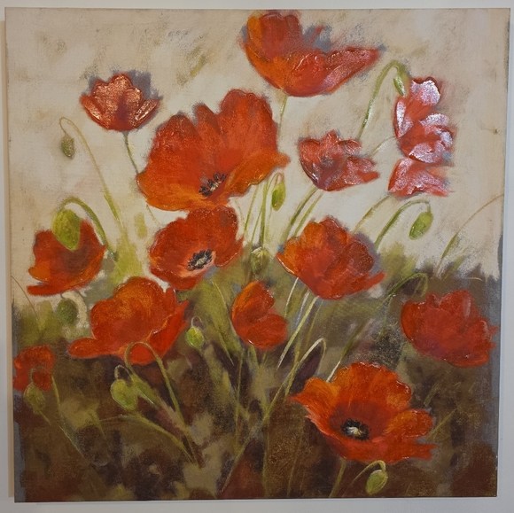 Art | Poppies Original Painting By Renowned Artist Nel Whatmore | Poshmark